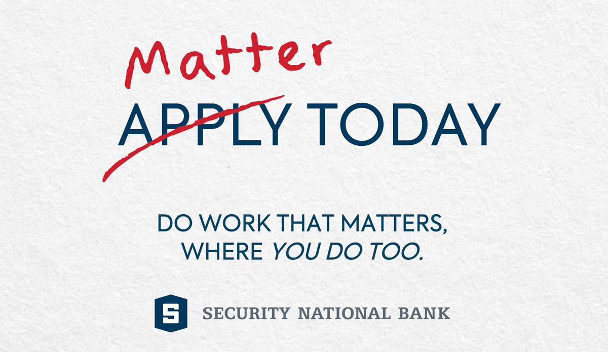 Bank Careers & Employment Opportunities | Security National Bank